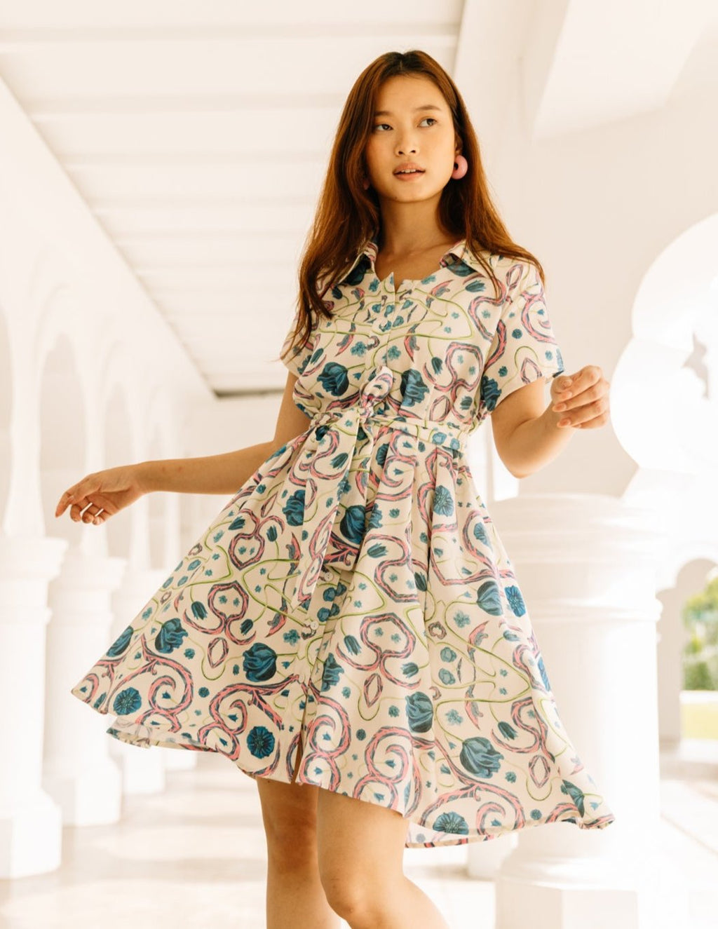 Banyan Dress in Morris Print – One Puram